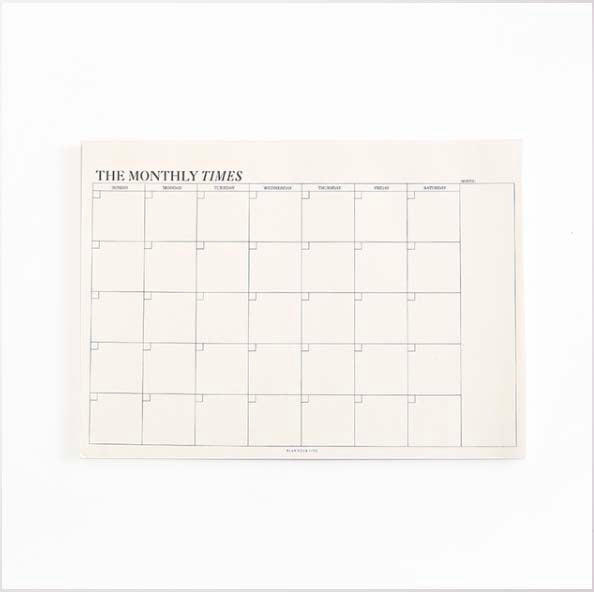 Monthly Planner Replacement – Cardela